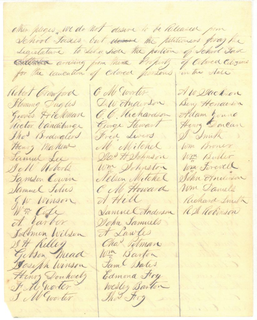 November 2021—1800s document evidences McWorter activity for Black ...